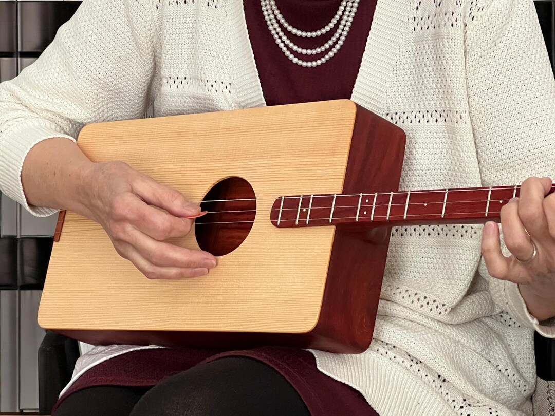 Supersized 3-string Box Dulcimer, AKA Dulcitar Big Rich Sound Easy to ...