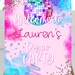 Editable Disco Party Welcome Sign, Pink Sparkle, Pink Glitterball ...