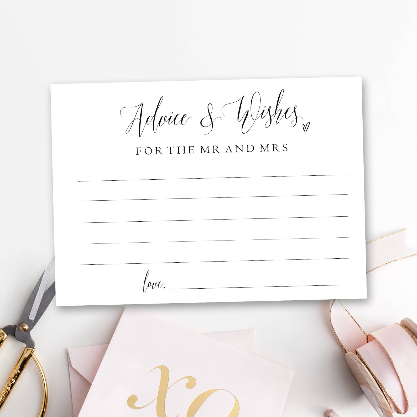 Advice And Wishes For The New Mr And Mrs Printable Date Idea Etsy Uk