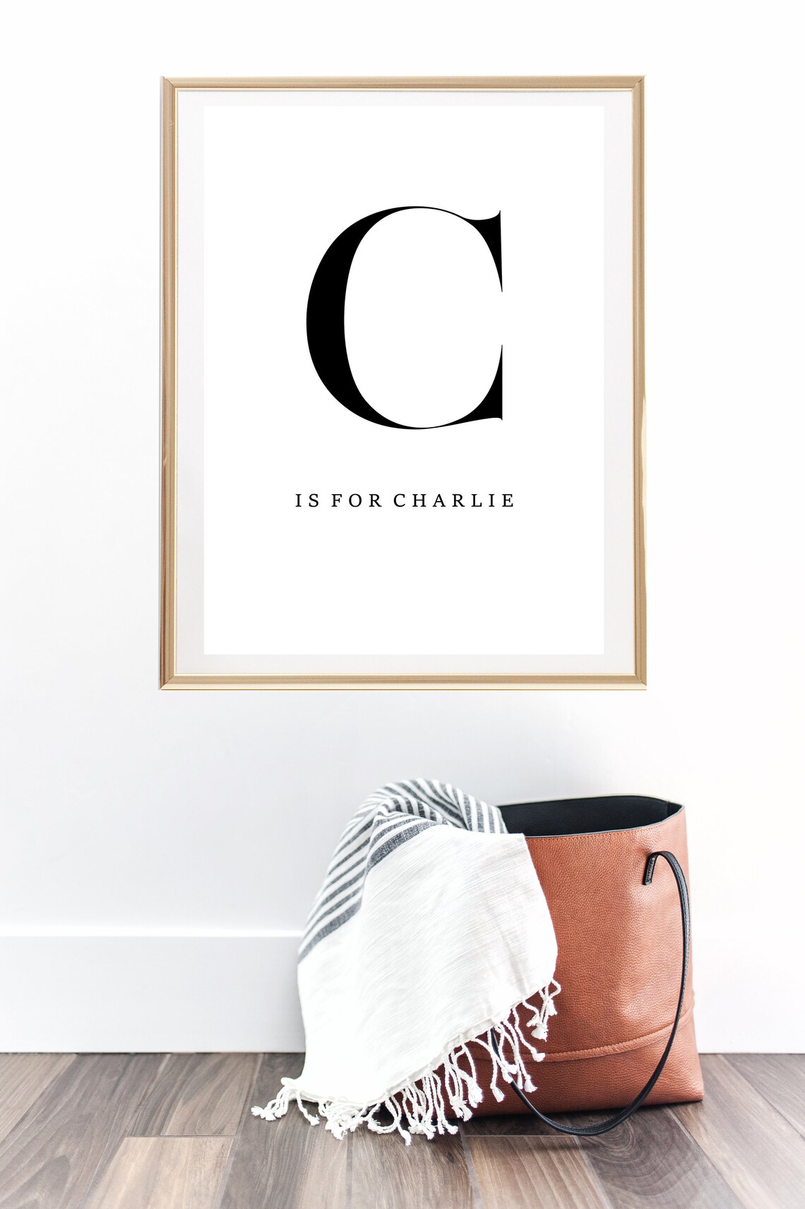 Customized Letter Art Print // Initial Print // Personalised - Etsy