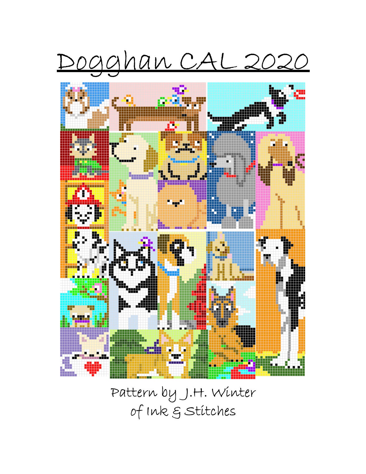 Crochet Pattern Dogghan C2C Blanket Pattern Dog Blanket | Etsy