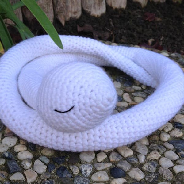 White Snake Plush - Etsy