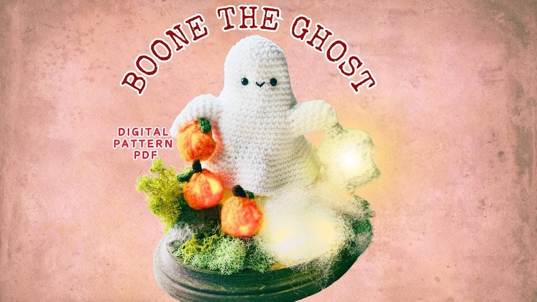 Crochet Halloween Ghost Amigurumi Pattern, Crochet Decor Pattern, Crochet Halloween Decor ...