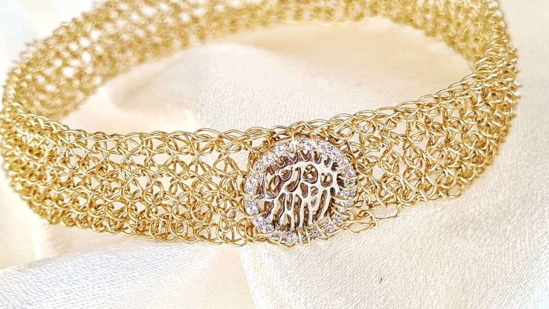 Shema Israel Gold Bangle Bracelet, Dainty Bracelet, Hear O Israel ...