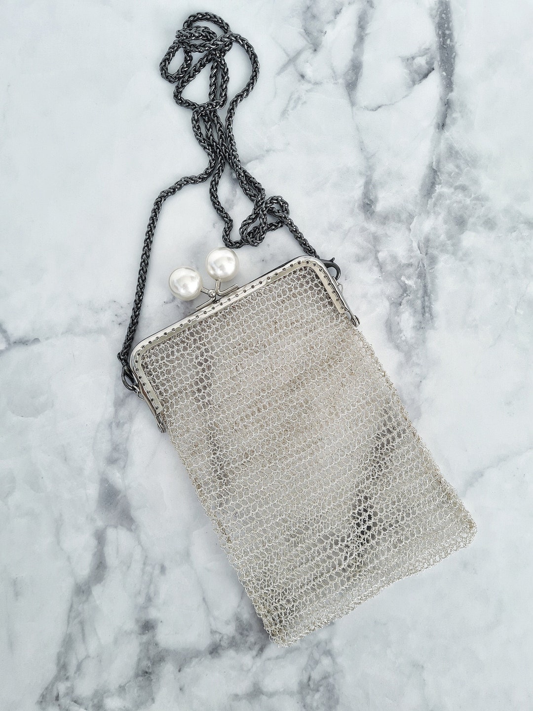 Mobile Purse Wire Crochet Pattern, Rectangular Base Clasp Purse ...