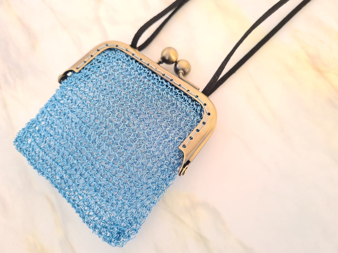 Rectangular Base Clasp Purse Tutorial, Classic Coin Purse Wire Crochet ...