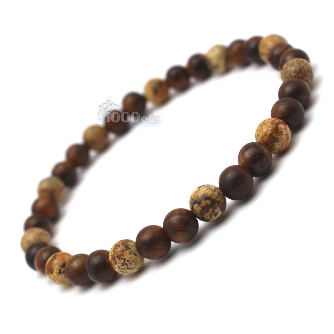 Surfer/surf Style Bracelet for Men/women, Natural Huanghuali Brown Wood ...