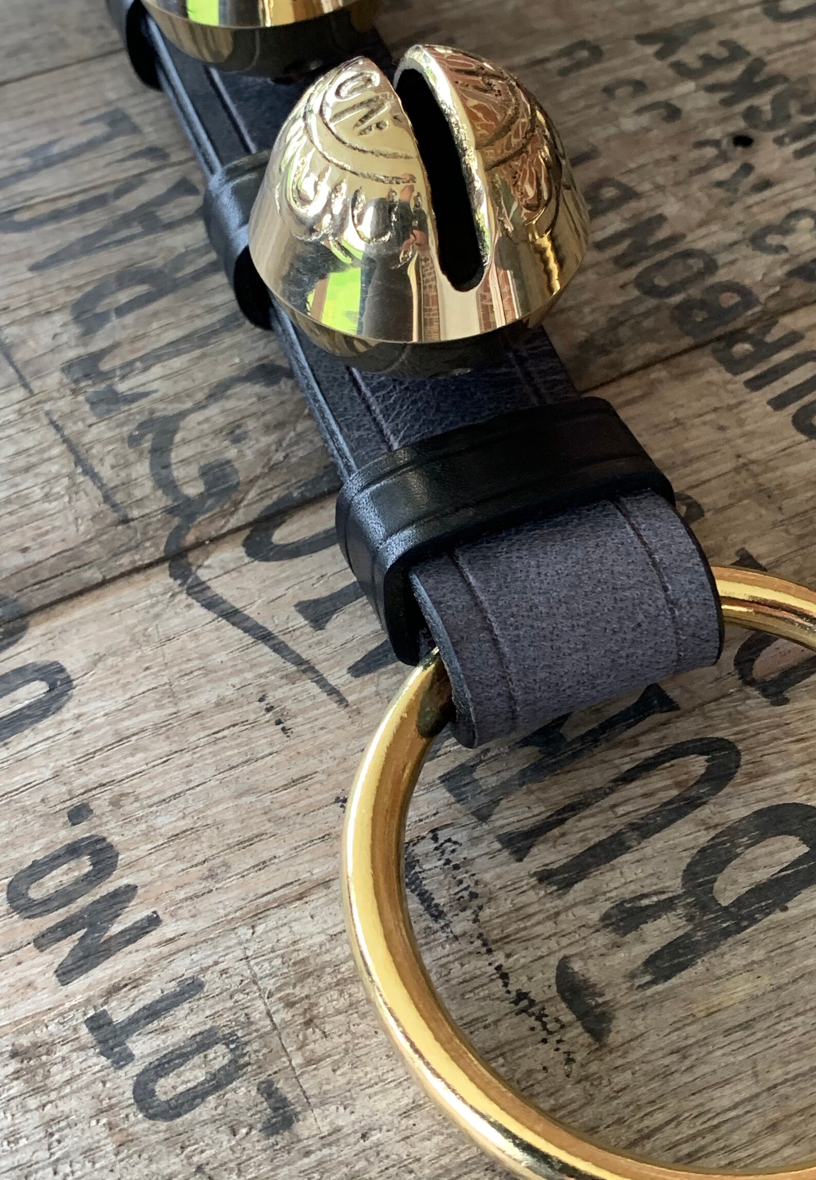 Brass Sleigh Bells Door Hanger | Etsy