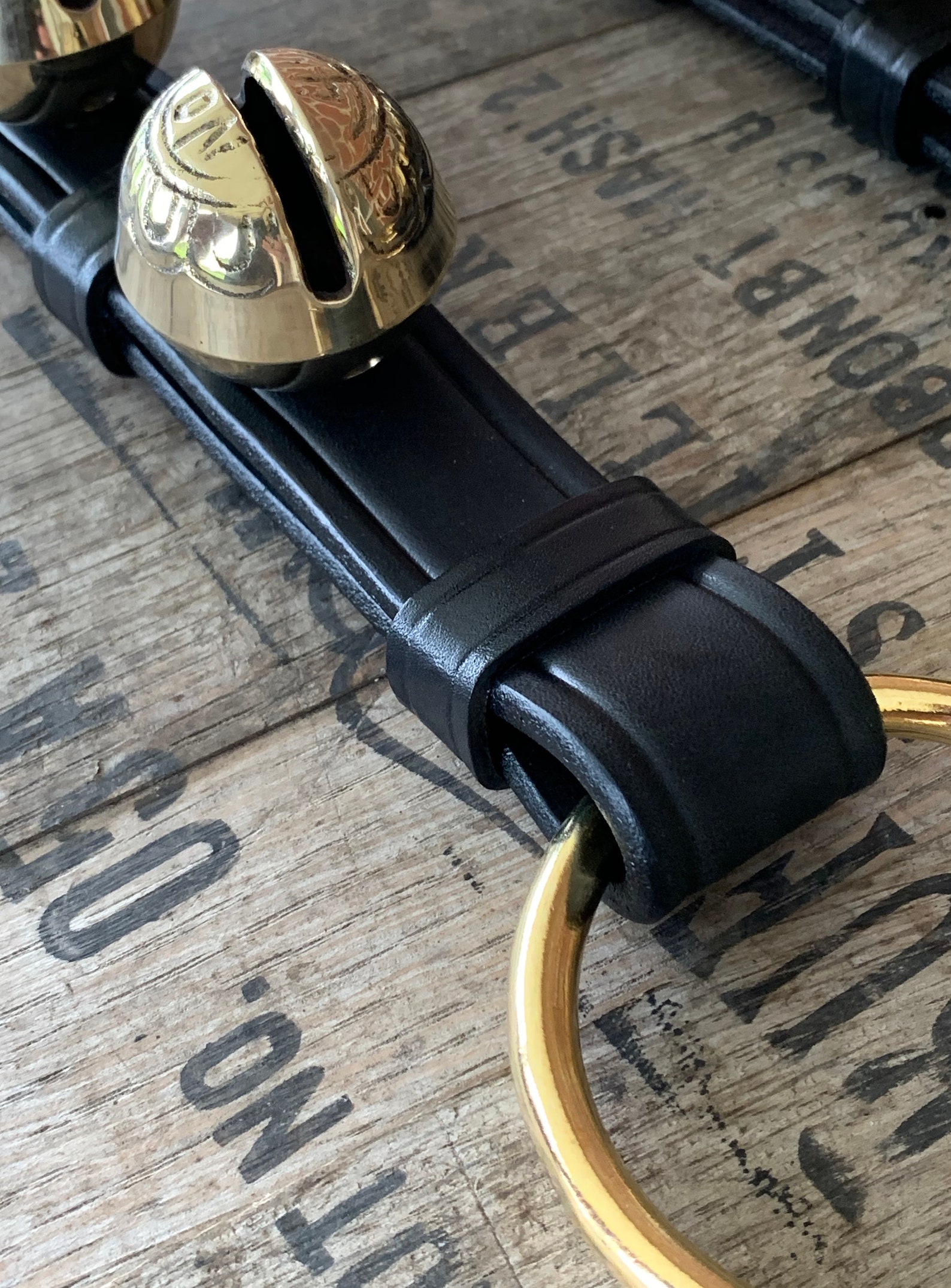 Brass Sleigh Bells Door Hanger - Etsy