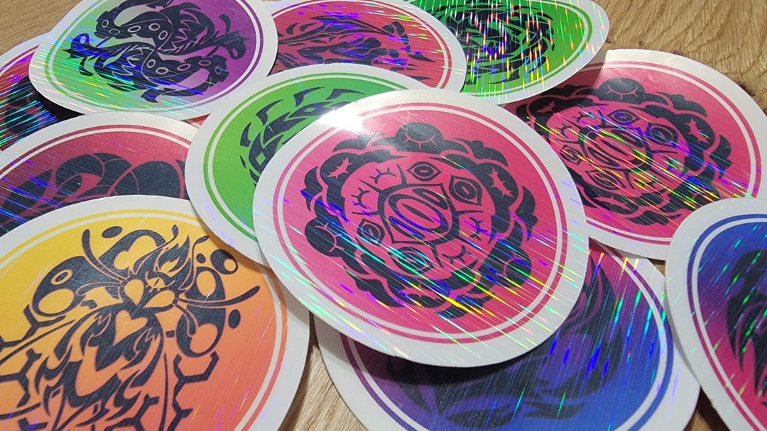 Helluva Boss Holographic Sticker Pack: 7 Deadly Sins Sigils - Etsy