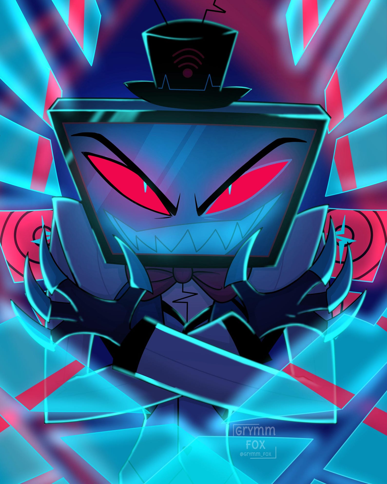HAZBIN HOTEL: Vox "avatar of Consequence" Fanart Print - Etsy