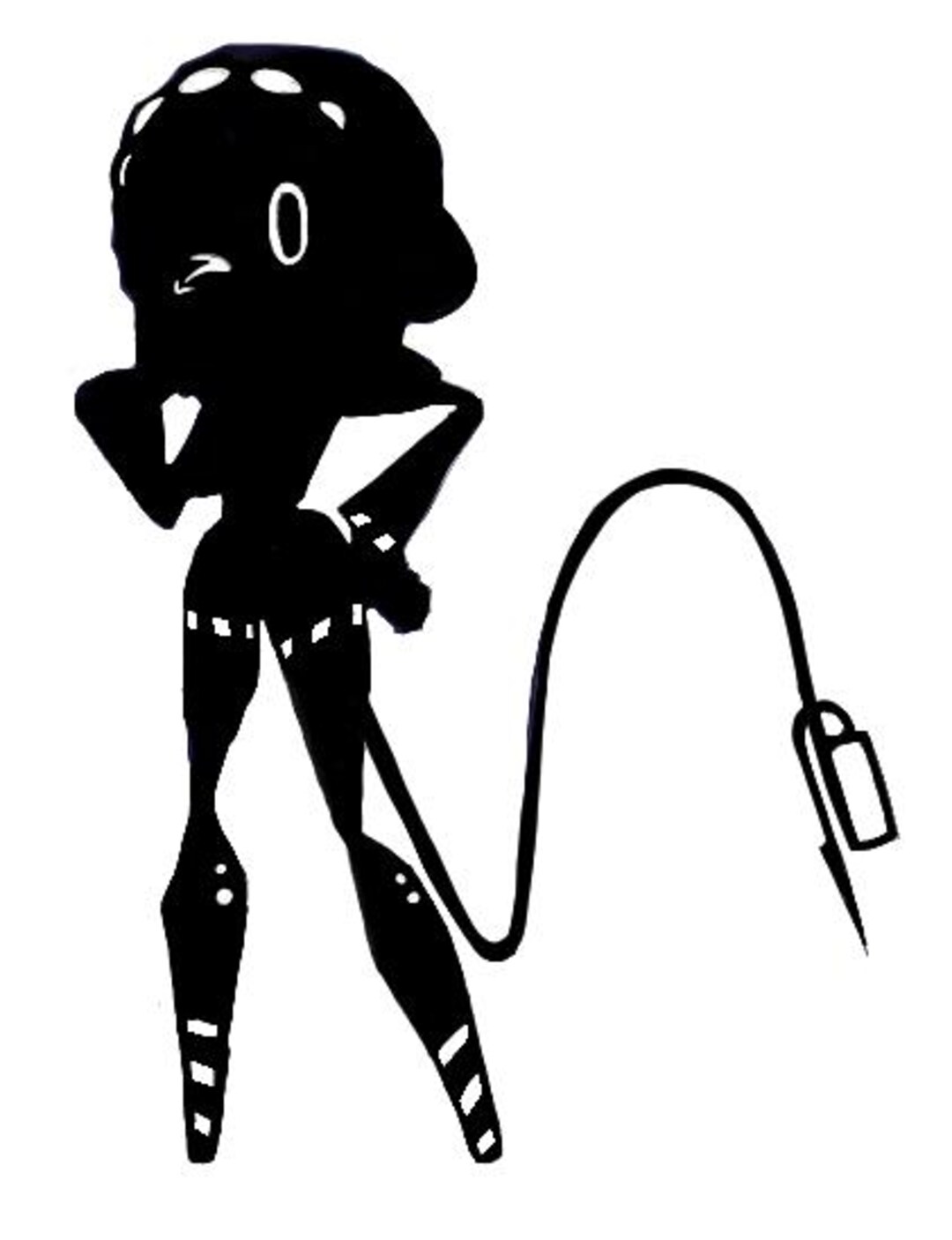 Murder Drones: Serial Designation V Silhouette Premium Vinyl Decal - Etsy