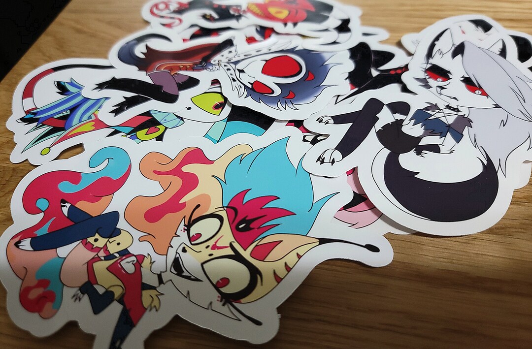 Helluva Boss Sitting Chibi Stickers - Etsy