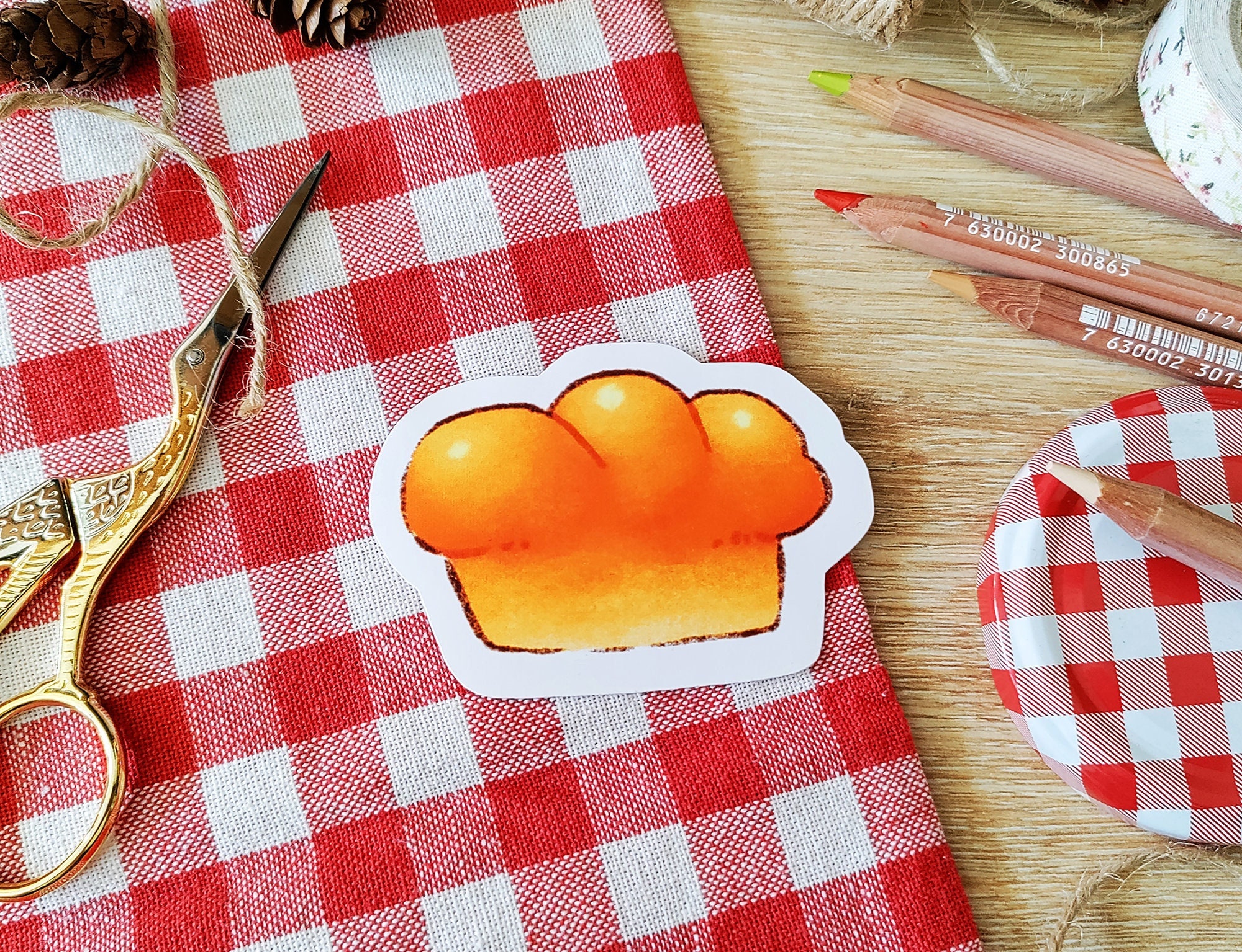 Sticker brioche - Etsy