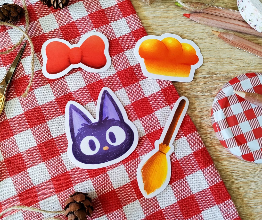 Set of 4 Kiki's Delivery Service Stickers - Etsy