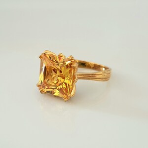 Yellow Topaz Ring, Lemon Topaz Ring, Cocktail Ring, Engagement Ring ...