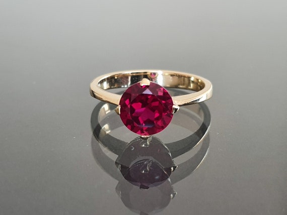 Ruby Engagement Ring Ruby Rings for Women Red Ruby Ring | Etsy