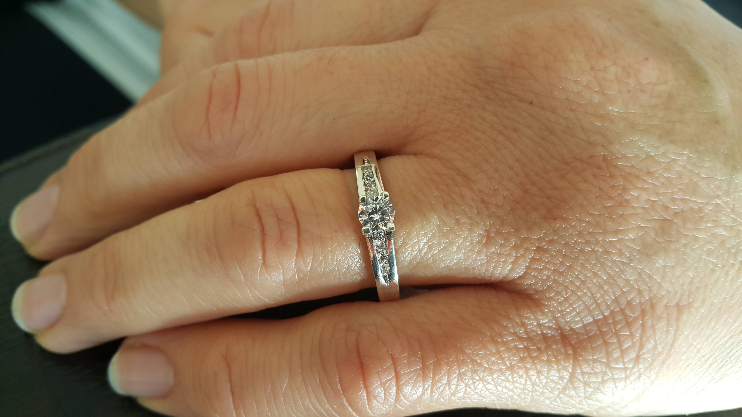 Zircon Ring 925 Sterling Silver Gift for Women Engraved - Etsy