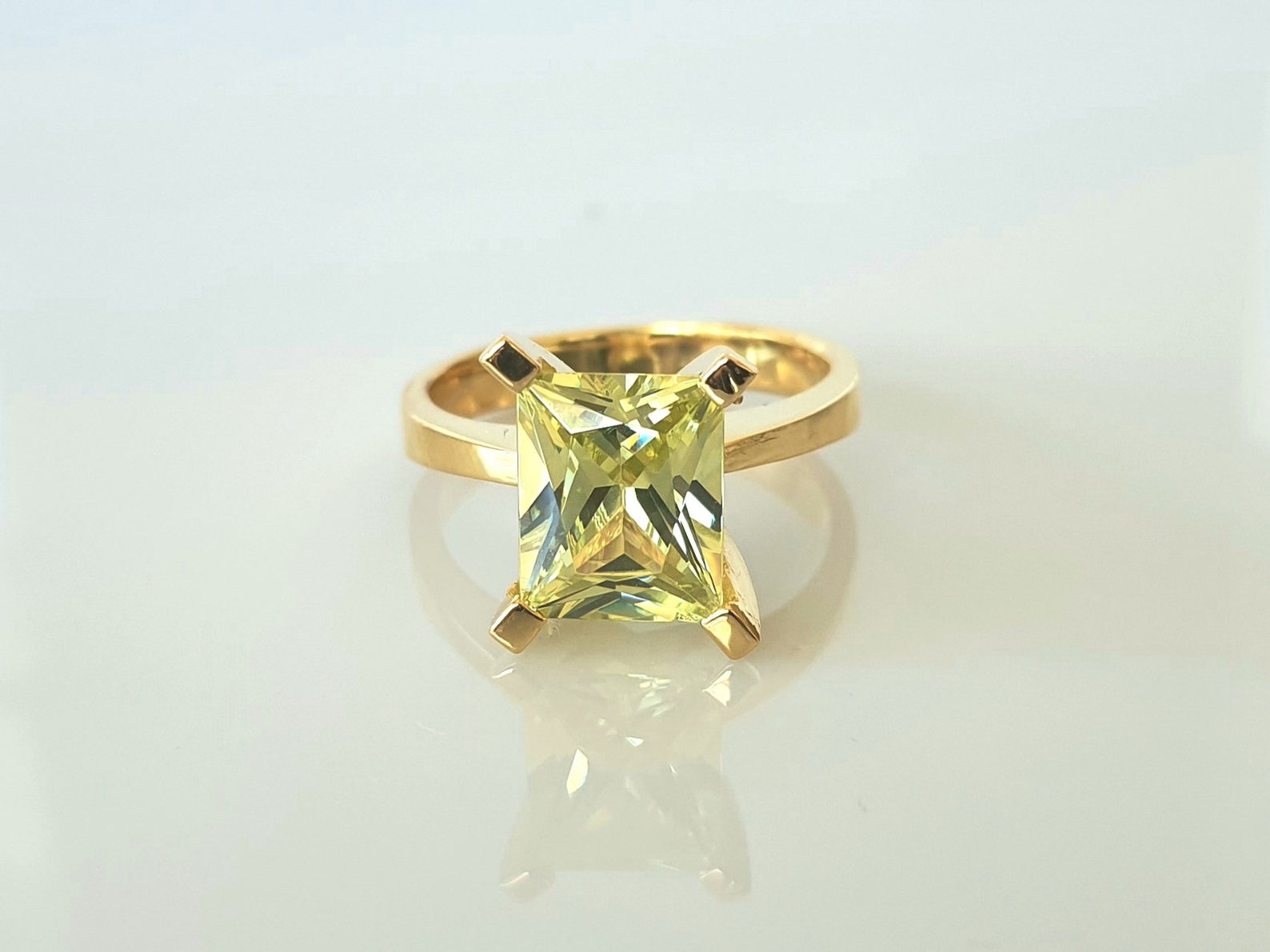 Yellow Topaz Ring Lemon Topaz Ring Cocktail Ring Engagement | Etsy