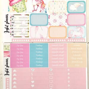Unicorn Planner Stickers Weekly Kit: UNICORNS Are a SHERBET Spring ...