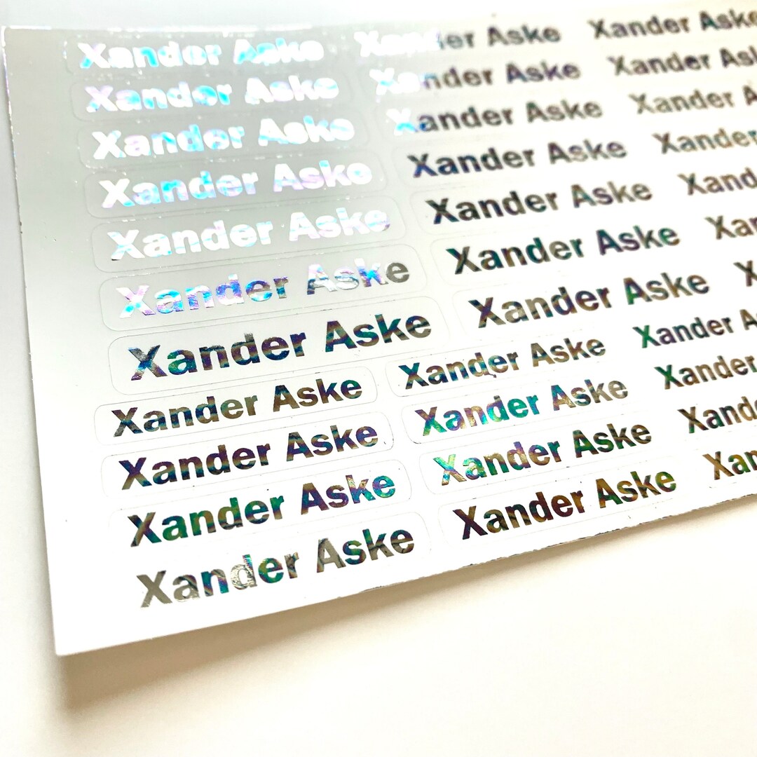 Personalized Name Label Stickers for Kids School - Etsy