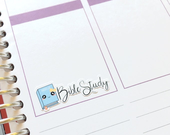 Bible Study Planner Sticker, Bible Study Sticker, Erin Condren Life ...