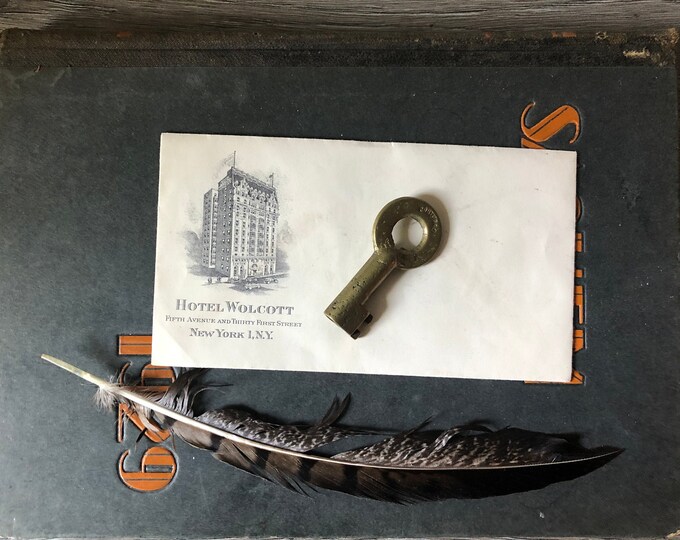 Vintage Portugal Railroad Brass Hollow Lock Key, Antique Railroad ...