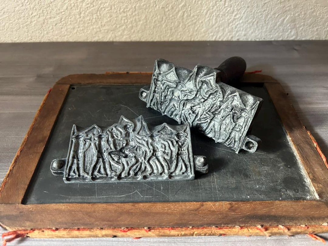 Antique 1930s Home Foundry Lead Toy Soldier Casting Mold, the Dandy ...