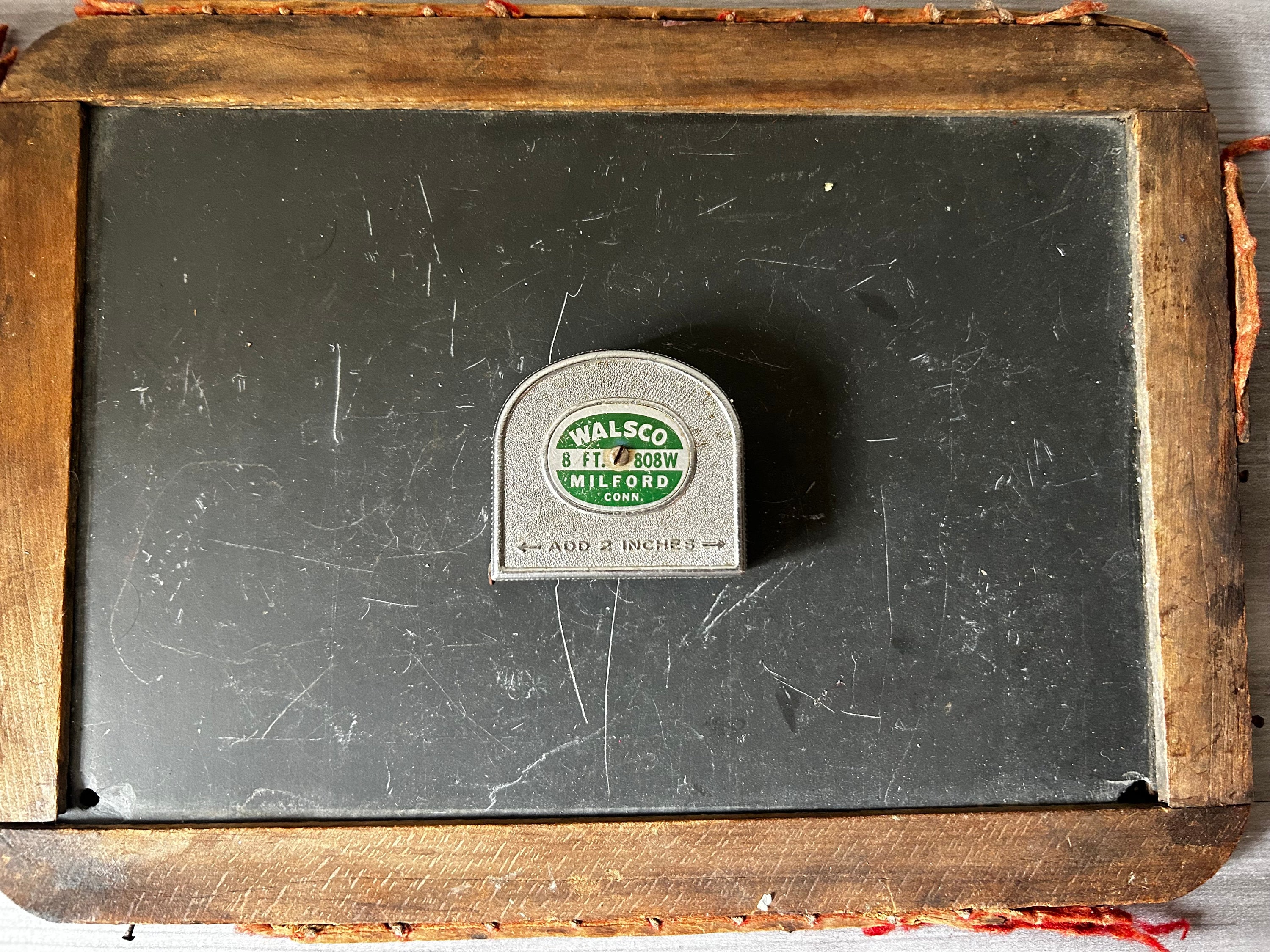 Vintage Walsco Pull Push Tape Rule Measure 808W Milford Conn USA 8 ...