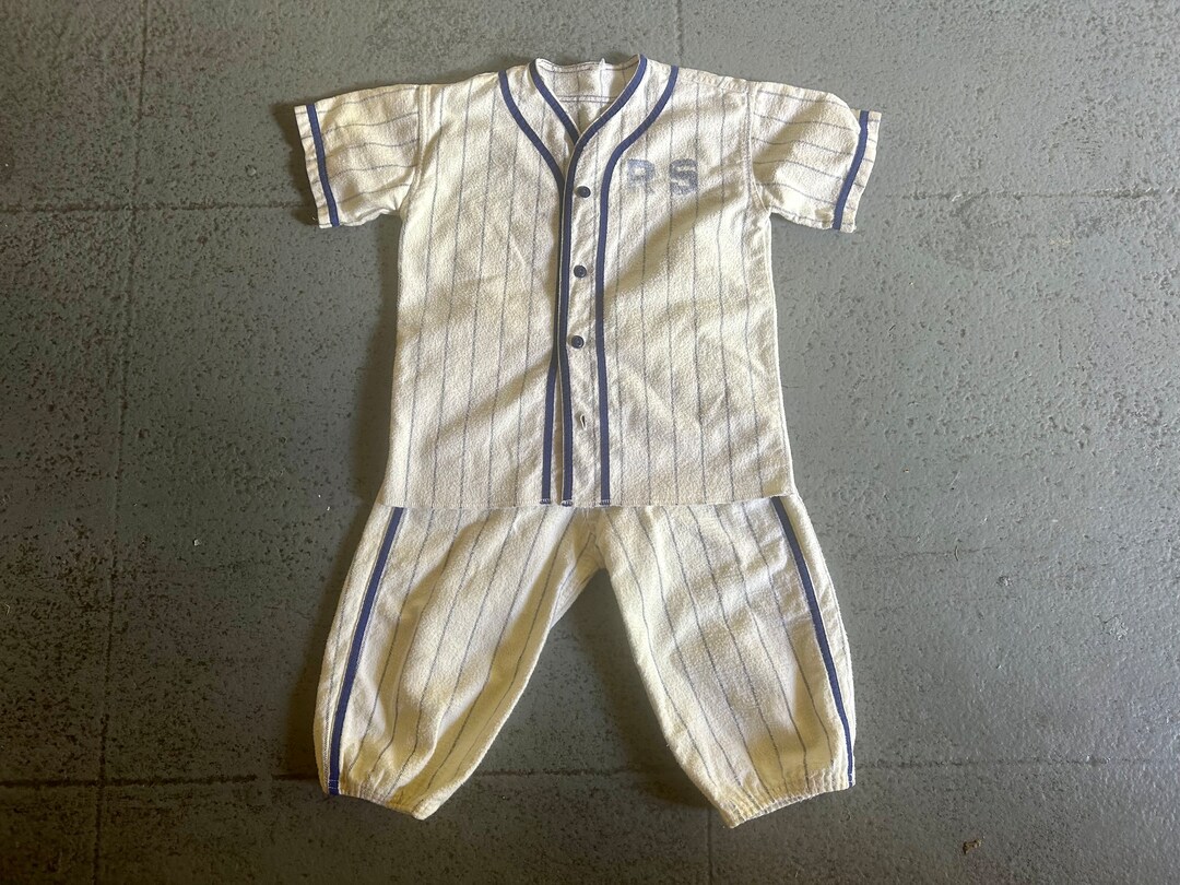 Vintage 1940s Wool Flannel Youth Baseball Uniform Shirt Pants, Vintage ...