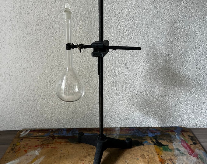 Antique Industrial Metal and Laboratory Stand, Chemistry Stand, Test ...