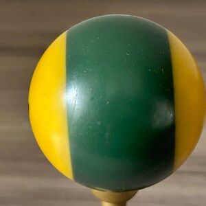 Antique Clay Billiard Ball Green Number 14 Standard Pool Ball Size ...