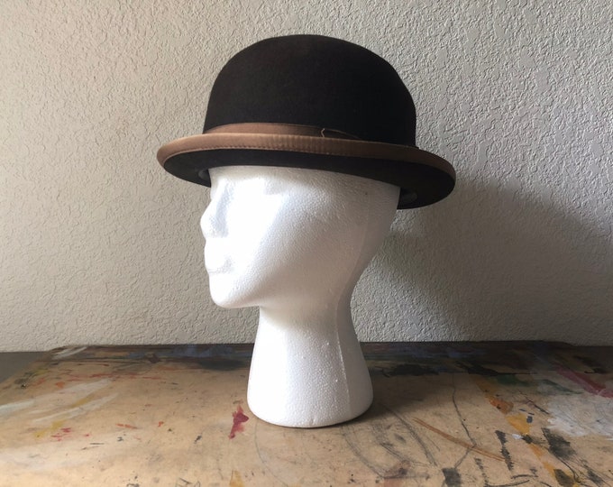 Vintage 1960's Bowler Hat United Hatters Caps & Millinery Workers Union ...