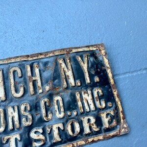 Antique 1920's Pointing Finger Advertising Sign, Antique Department ...