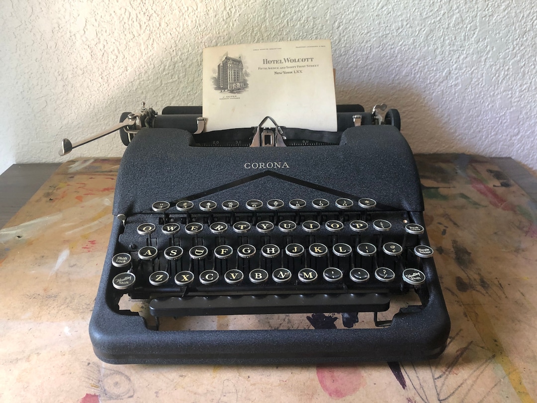 1930's Vintage Corona Standard Floating Shift Portable Typewriter With ...