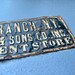 Antique 1920's Pointing Finger Advertising Sign, Antique Department ...