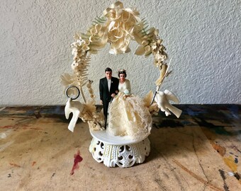 Vintage Wedding Bells Cake Topper - Etsy
