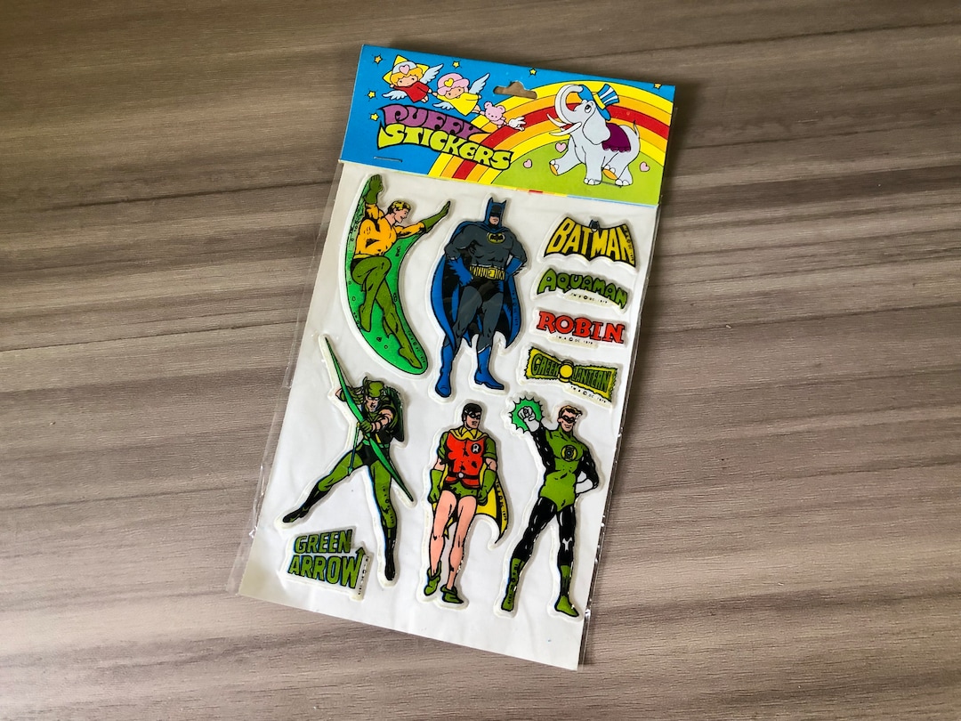 Vintage 1979 DC Comics Super Heroes Unopened Puffi Puffy Stickers Pack ...