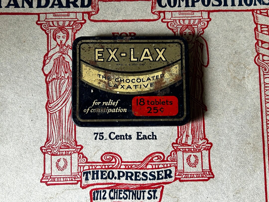 Vintage Ex-lax Medicine Tin for the Collector of Vintage Packaging ...