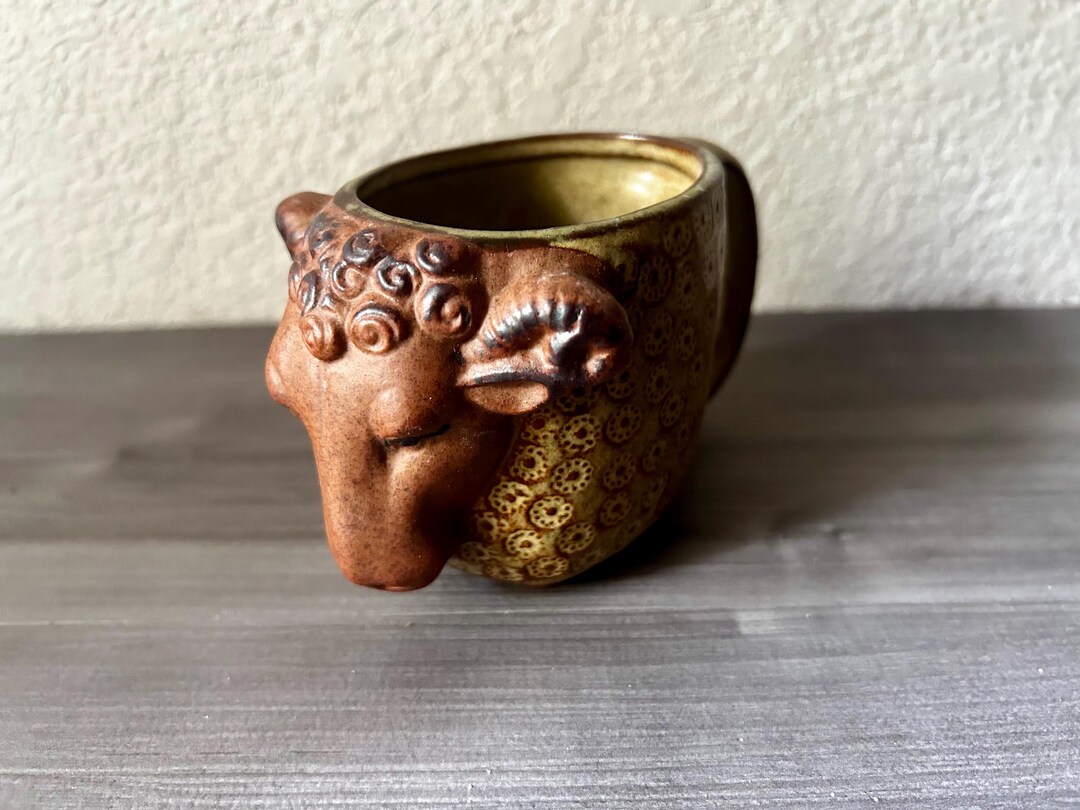 Vintage Mid Century Uctci Japan Ram Mug--japanese Aries Mug - Etsy