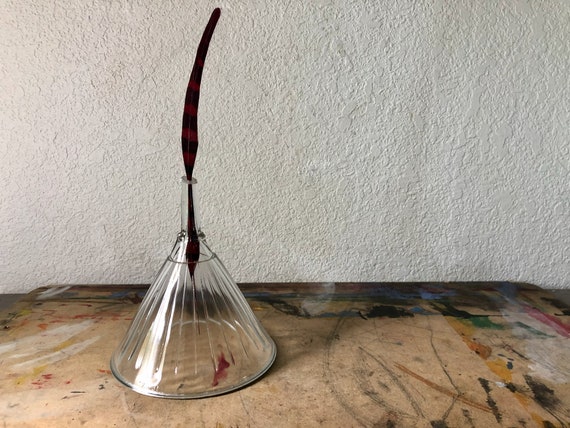 Vintage Large Glass Apothecary Funnel Vintage Glass Funnel | Etsy