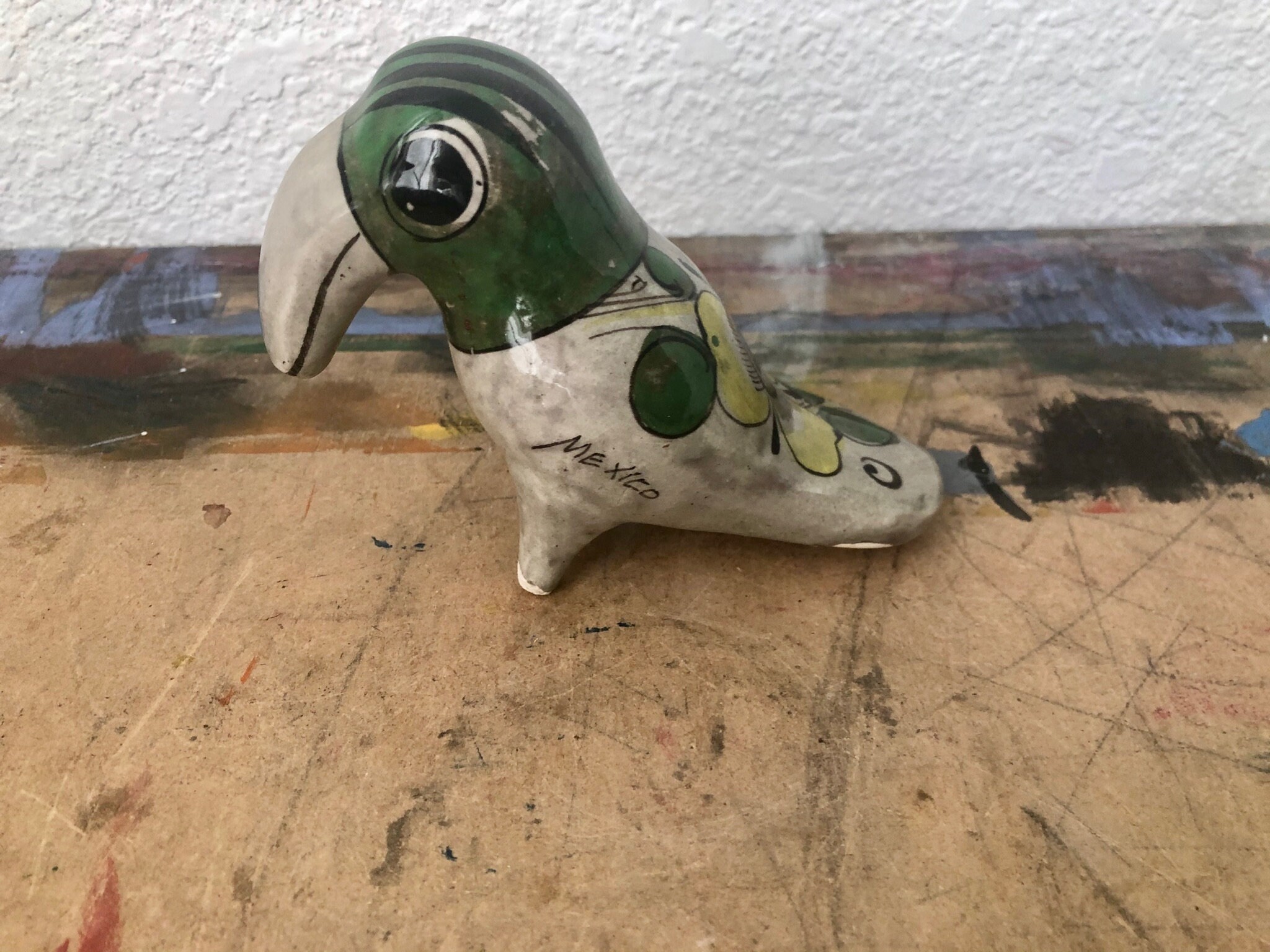 Vintage Tonala Toucan Bird Figurine Mexican Pottery Folk Art, Vintage ...
