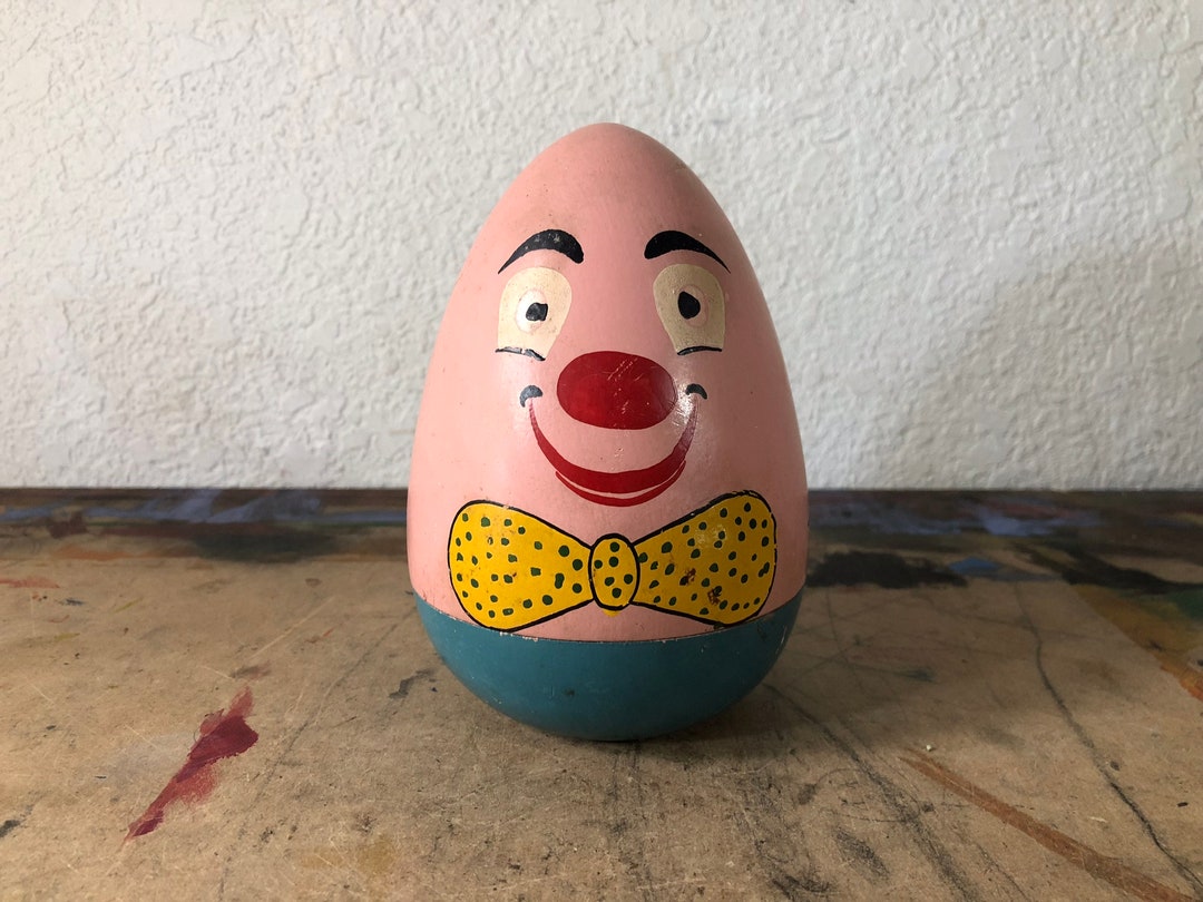 Vintage Humpty Dumpty Wood Trinket Box Made in Brazil - Etsy