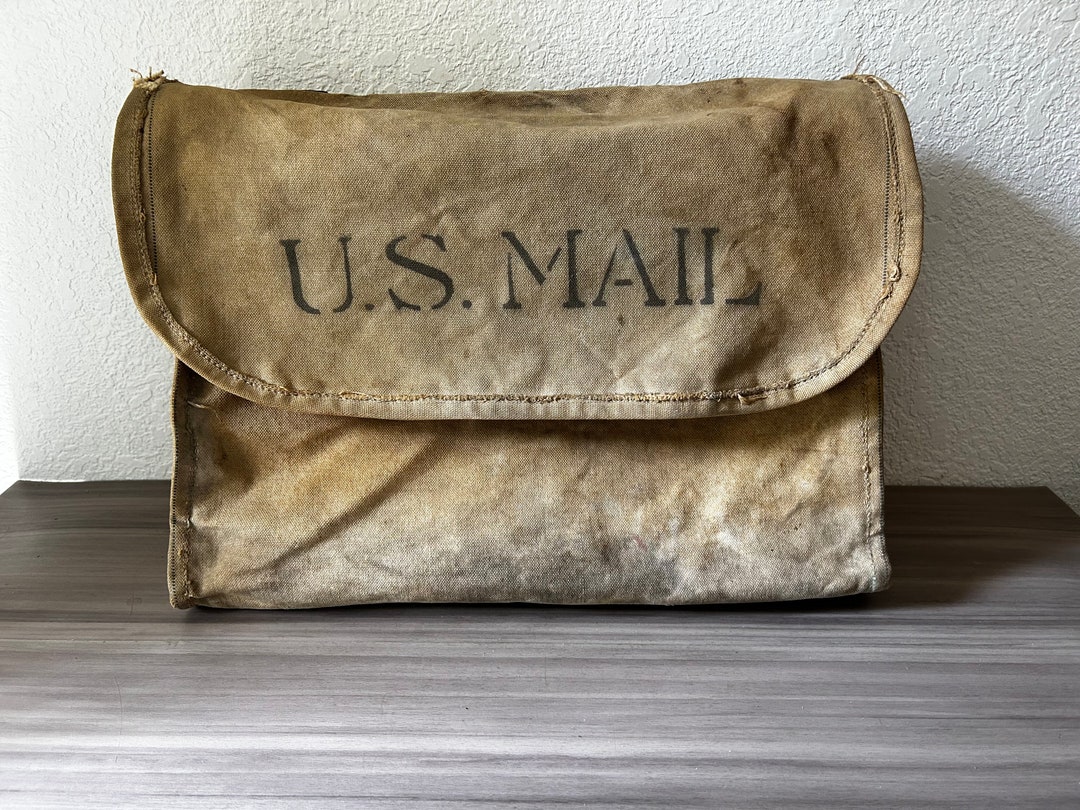 Vintage 1960s United States Post Office Canvas Satchel Bag, US Postal ...