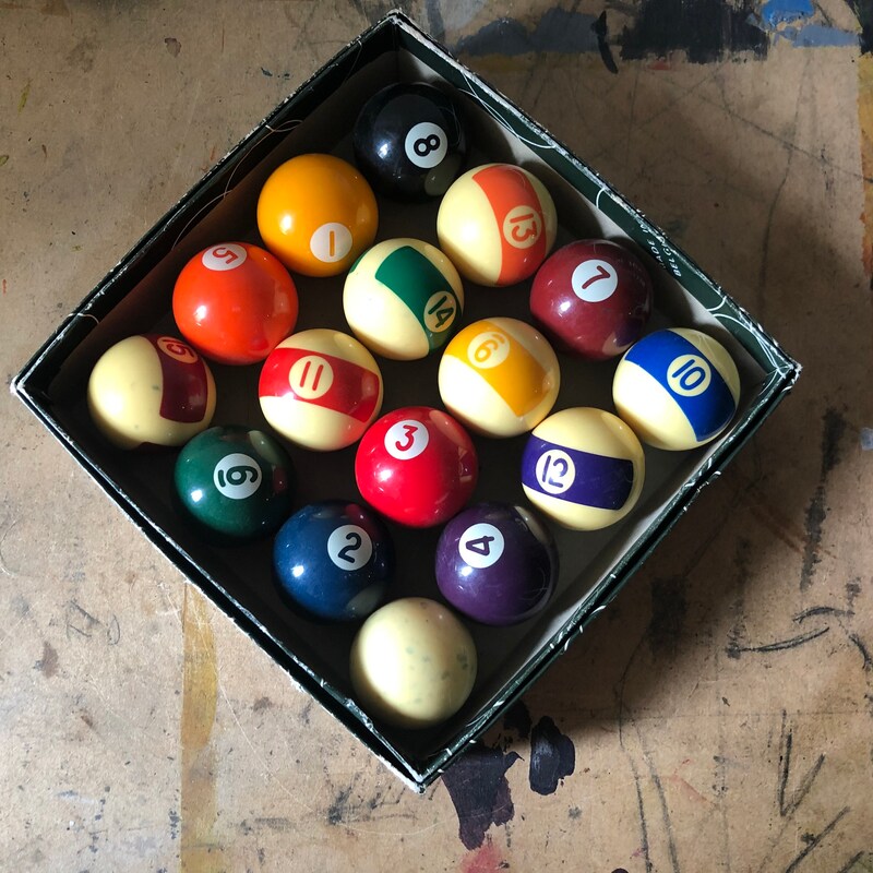 Vintage Pool Balls - Etsy
