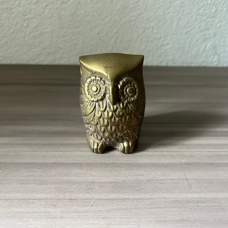 Brass Owls - Etsy
