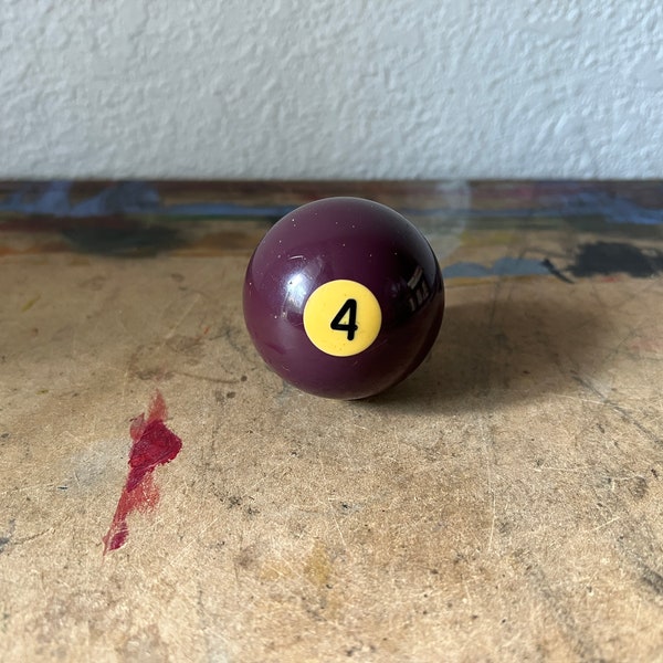 Number 4 Pool Ball - Etsy