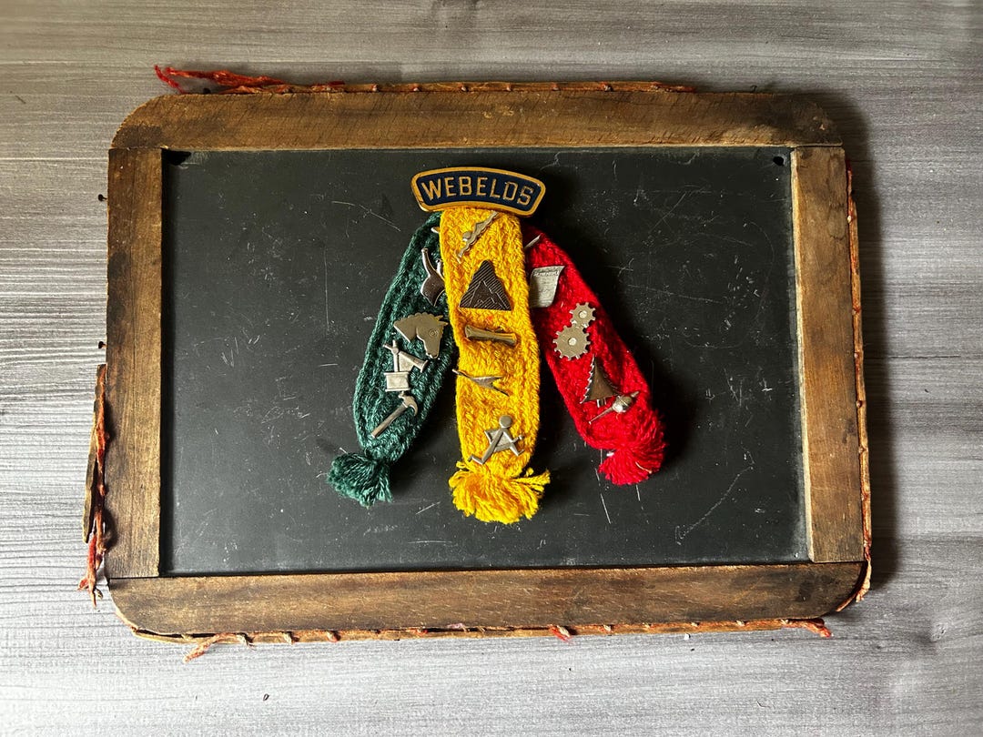 Vintage Webelos Badges, Boy Scouts of America, Webelo Tricolor Ribbons ...