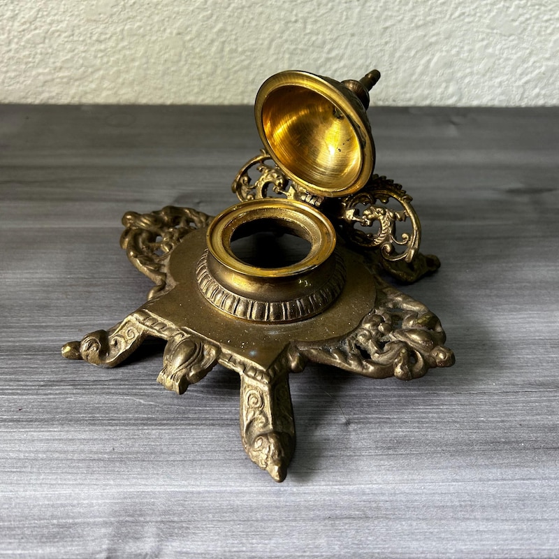Brass Inkwells - Etsy