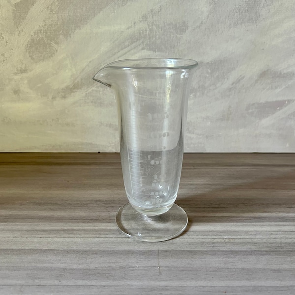 Antique Glass Beaker - Etsy